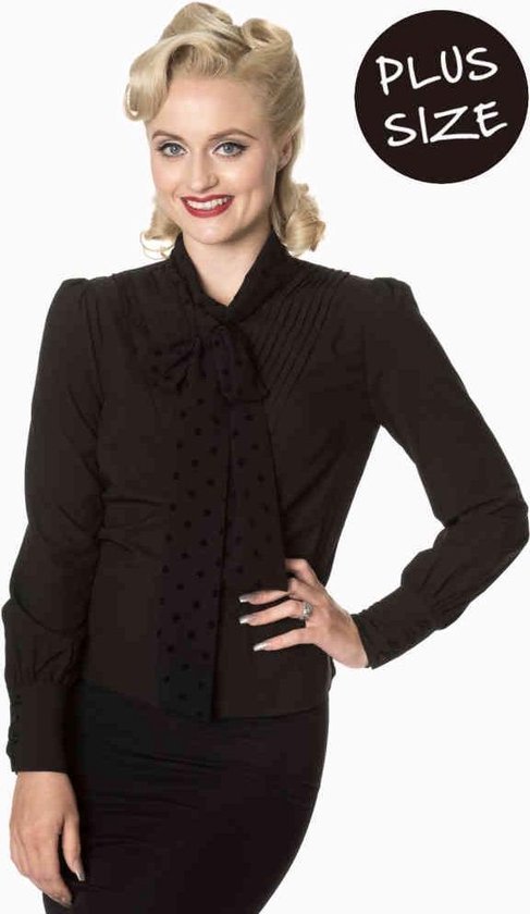 Dancing Days Blouse -M- SENT WITH LOVE Zwart | bol