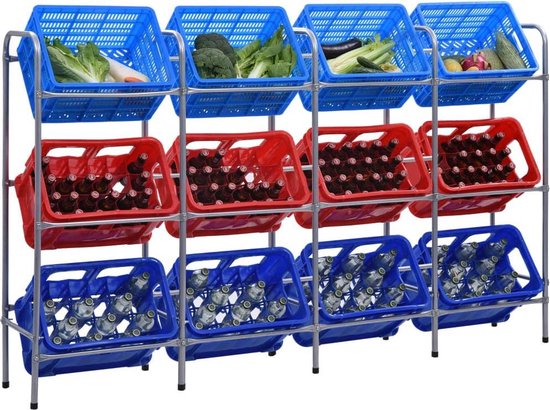 Krattenrek - Drankrek - Kratten standaard - 12 kratten - XXL | bol.com