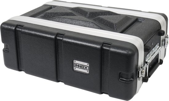 Innox ABS-8-3U 19 inch ABS doubledoor flightcase, 3U, ondiep | bol