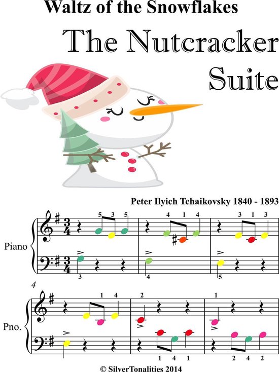 Waltz of the Snowflakes Nutcracker Suite Beginner Piano Sheet Music ...