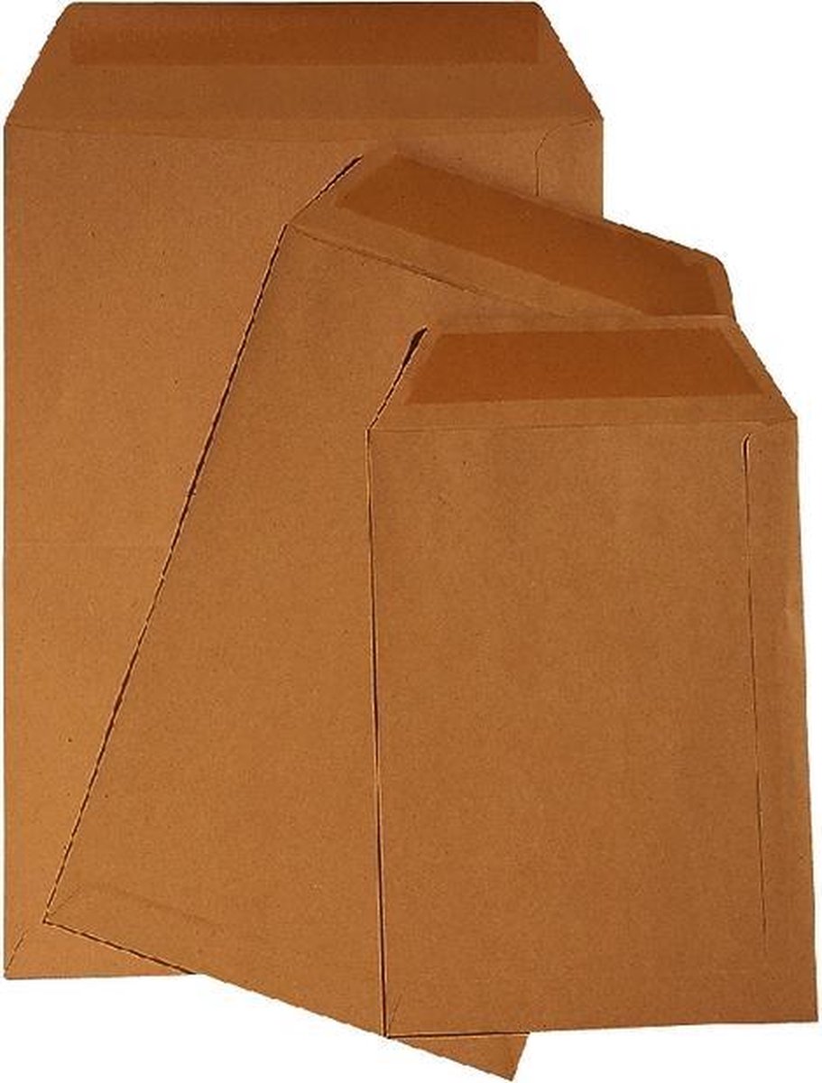 Envelop Quantore akte EB4 262x371mm bruinkraft 250stuks | bol.com
