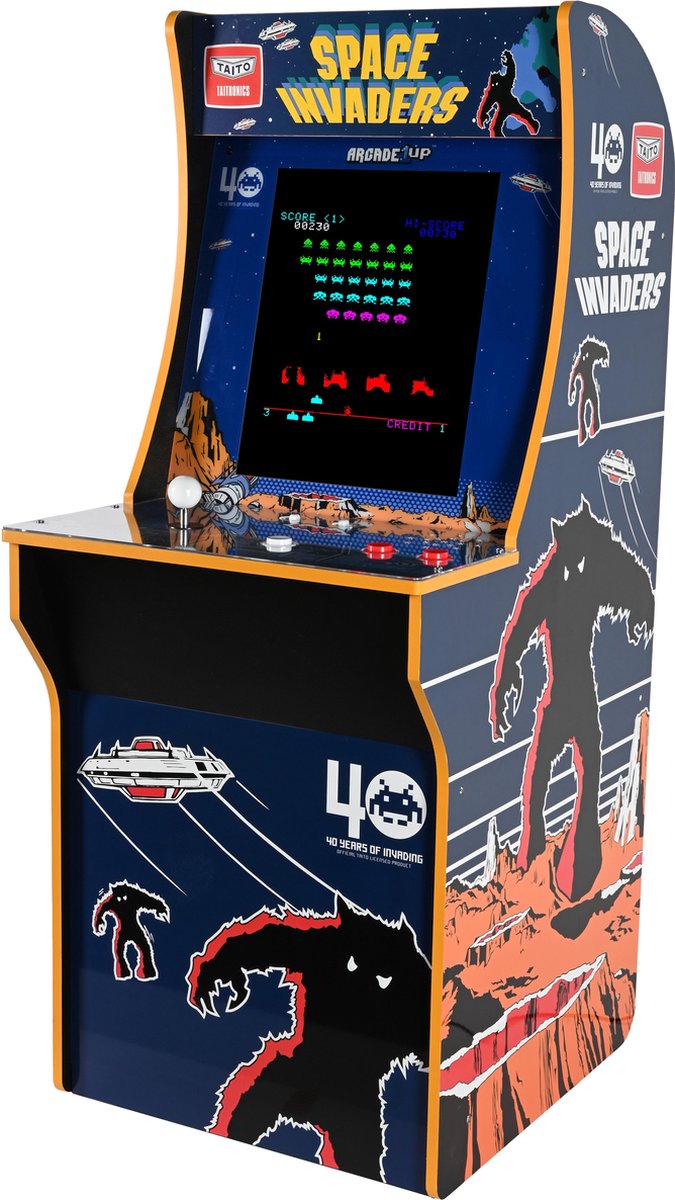Arcade Spelkast Space Invaders - Plug and Play - LED-scherm - 121 cm ...