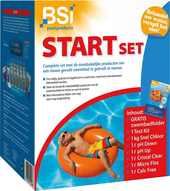 BSI Pool Products Start Set Complete set Om Een Nieuw Gevuld Zwembad In ...