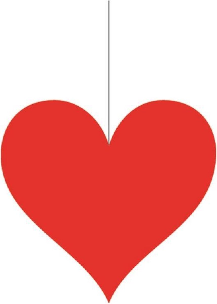 Hangversiering Harten/Hartje 17 cm - Feestartikelen/versiering hartjes ...