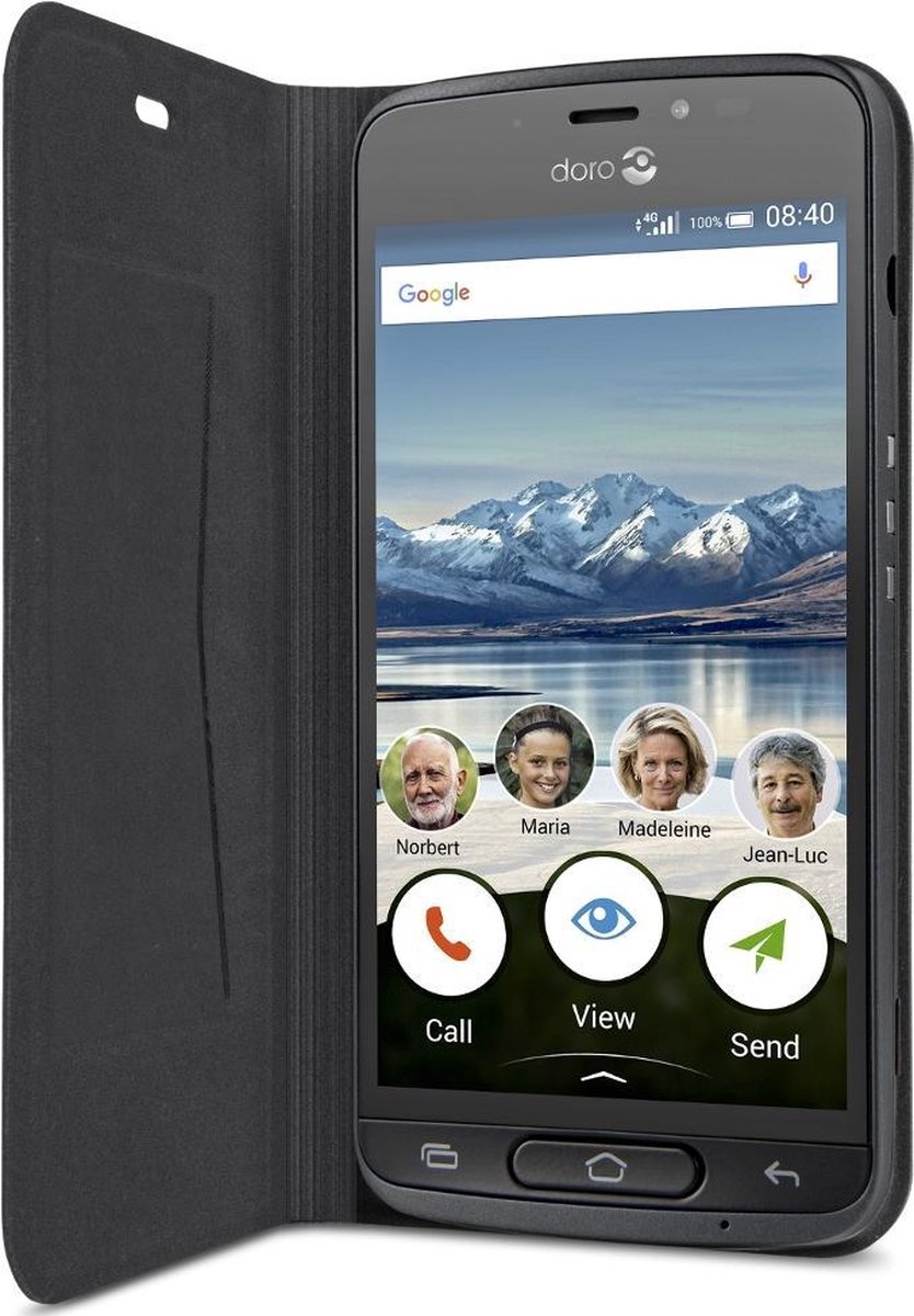 Doro Flipcover hoesje - draagtasje voor 8040 model - Zwart | bol.com