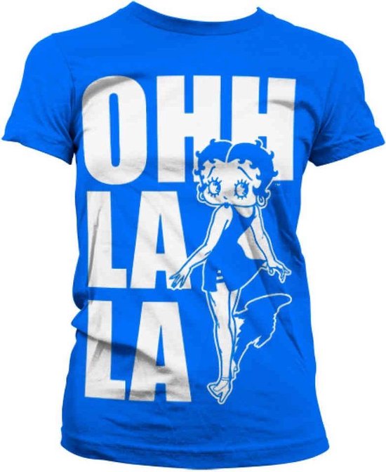Betty Boop Dames Tshirt -2XL- Ohh La La Blauw | bol