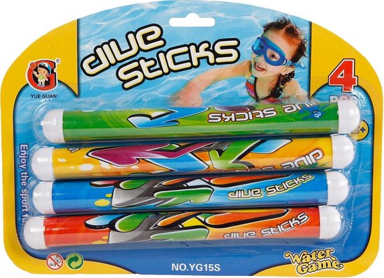 Dive Stix Duikstaven Junior 21 Cm 4 Stuks | bol