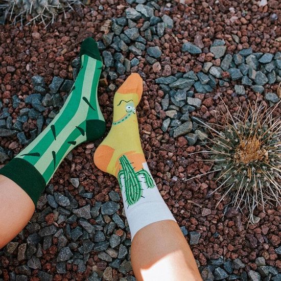 Good Mood Sokken - Cactus - Unisex Maat 35-38 | bol.com