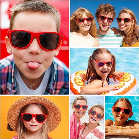 Festive Neon Party Sunglasses Set - Perfect for Beach Weddings and Pool ...