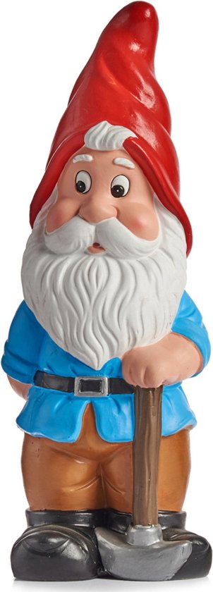 Ibergarden Tuinkabouter beeldje Dwerg met rode muts - Keramiek - 50 cm ...