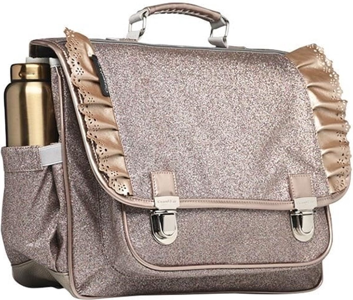 Medium boekentas lagere school froufrou goud - Caramel et Cie | bol.com