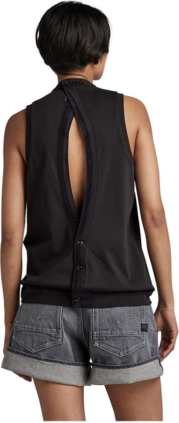 G-star Open Back T-shirt Met Korte Mouwen Zwart L Vrouw | bol