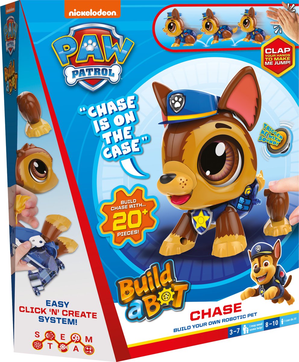Build a Bot Paw Patrol Chase - Speelgoedrobot - Robot bouwpakket | bol.com