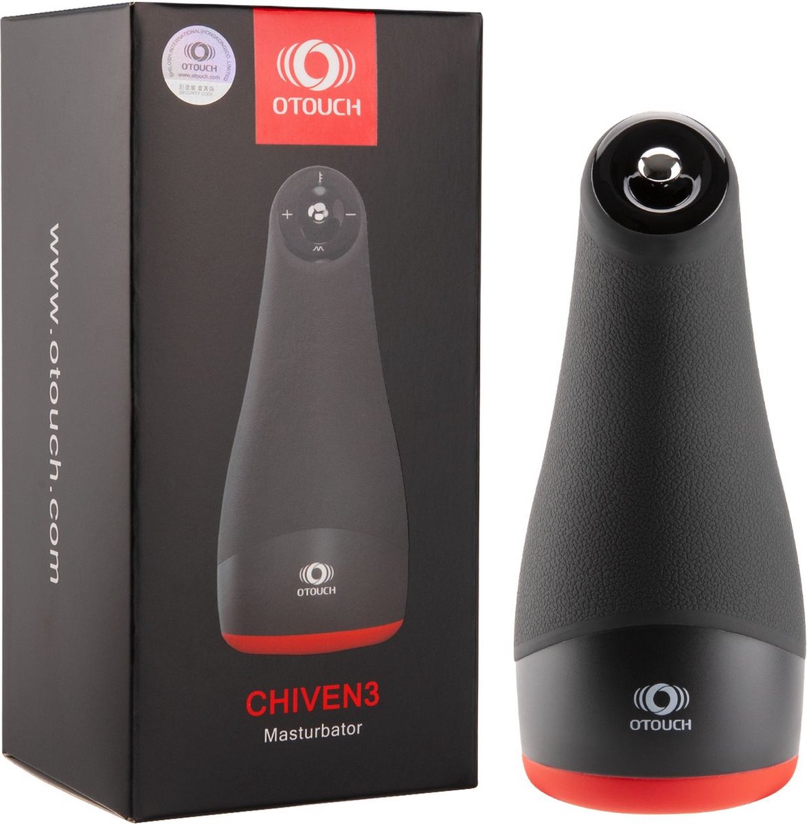 Chiven 3 Male Masturbator Heat Effect Liquid Silicone Black | bol