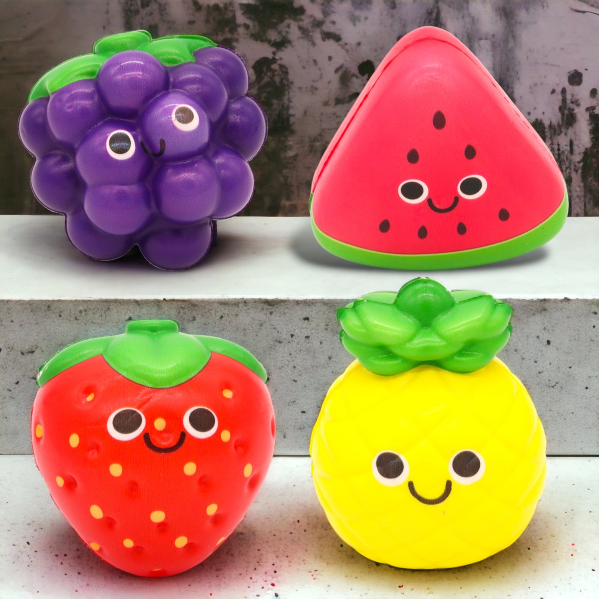 Klikkopers® - Squishy - Fruit Squishy Set - Voordeelpakket - 4 in 1 - Kawaii -... | bol