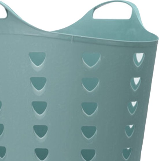 Excellent Houseware Flexibele wasmand - groen - 60 liter - kunststof ...