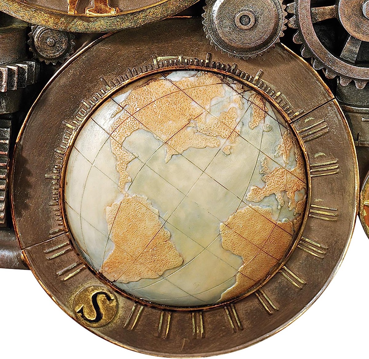 Design Toscano Gears of Time Steampunk Wandklok Sculptuur, Medium 43,25 ...