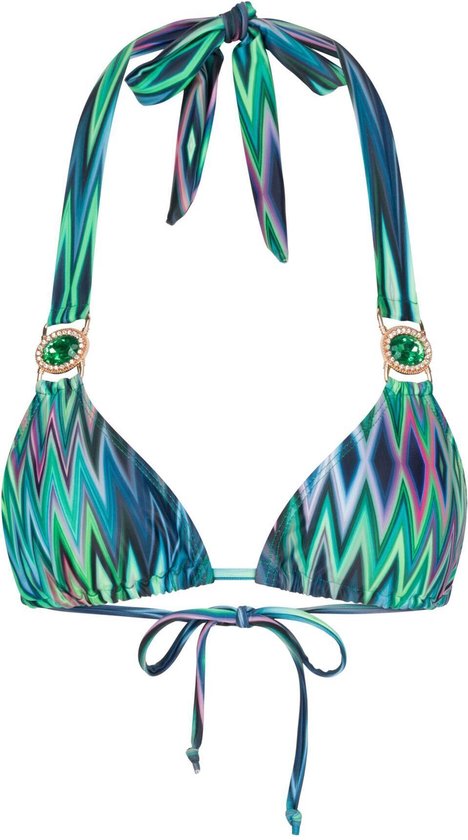 Moda Minx Chic In Chevron Triangle Top Bikini Top | bol.com