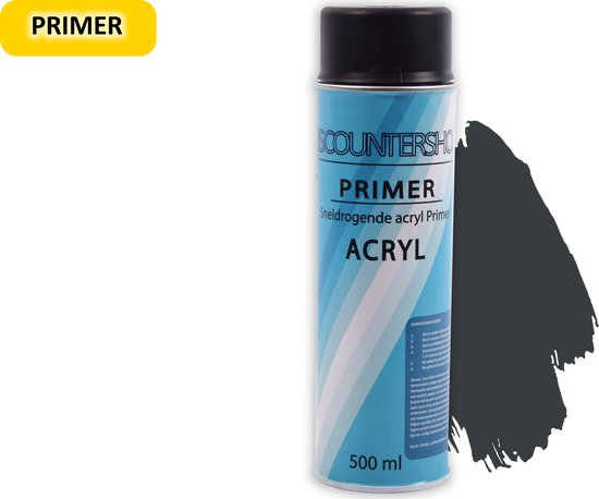 Ultieme Set: 6 stuks Professionele Acryl Spuitbus Primer Zwart 500 ML - Sneldrogende... | bol