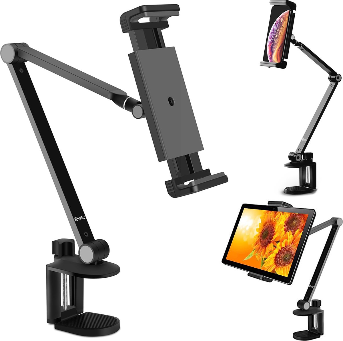 W&Z Ergonomische Tablet houder met verstelbare arm - voor telefoons ...