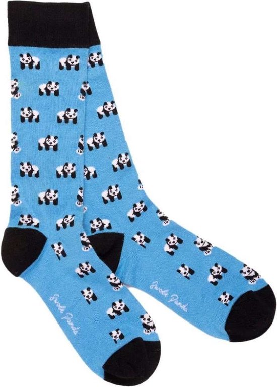 Swole Panda - bamboe sokken panda - blauw | bol