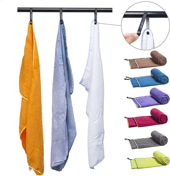 Microvezel handdoek, reishanddoek voor sport en trekking, extra ...