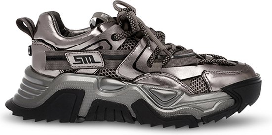 Steve Madden Kingdom dames sneaker - Zilver - Maat 39 | bol