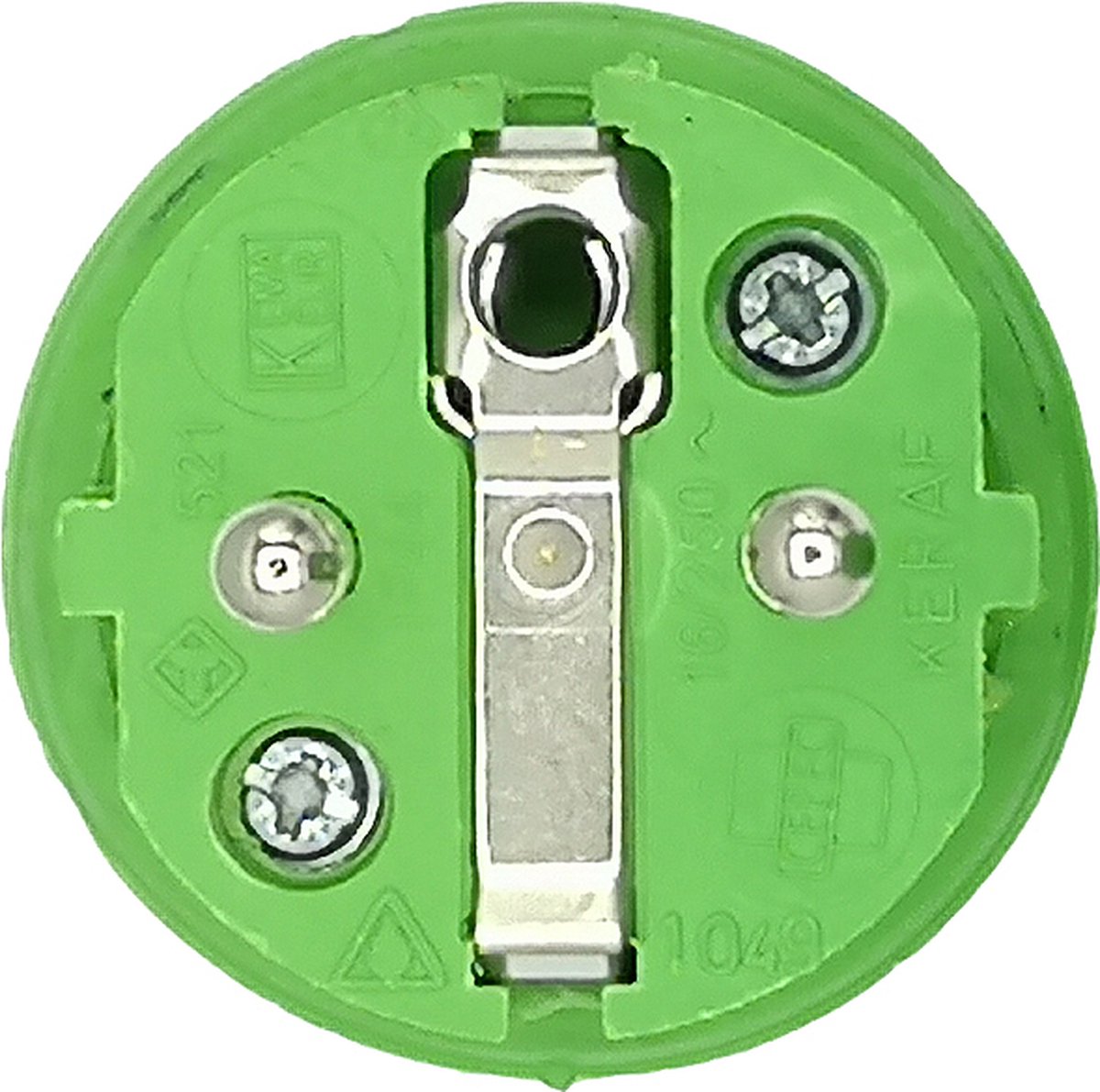 Schuko - Mannelijke groene stekker - Type F stekker | bol.com