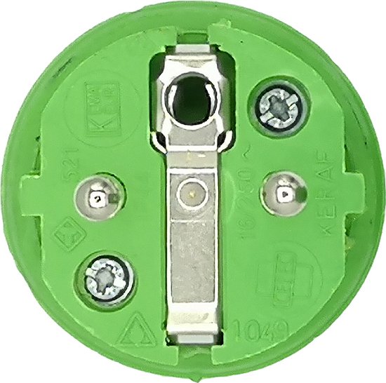 Schuko - Mannelijke groene stekker - Type F stekker | bol.com