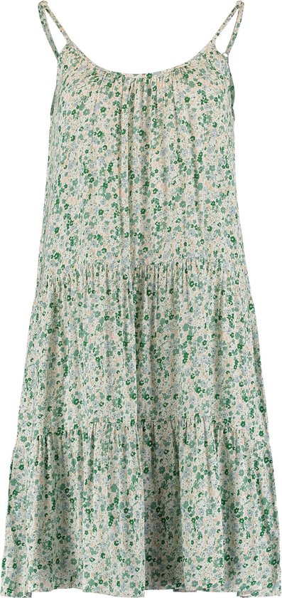 Dames Zomerjurken | Strandjurken | Groen - Wit | bloemen | Maat S | bol.com