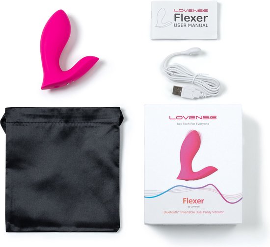 Lovense Flexer - Duovibrator - G-spot en Clitoris - Roze | bol