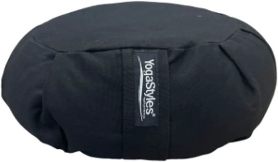 YogaStyles Meditatiekussen Pro-Zafu zwart | bol