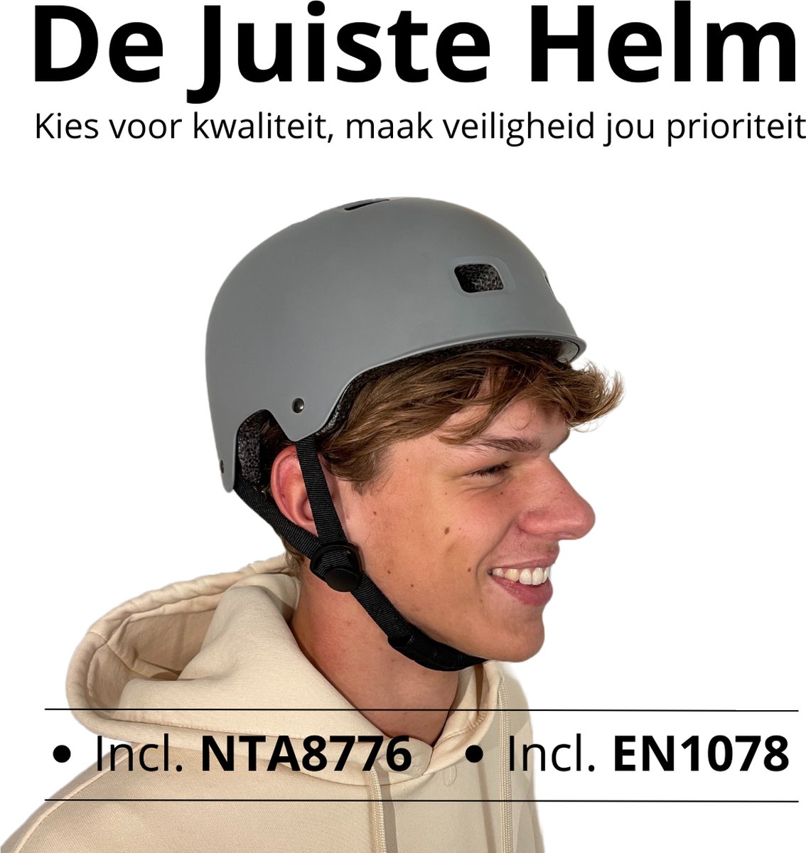 De Juiste Helm Snorscooter helm – NTA 8776 certificaat - Bromfiets helm ...