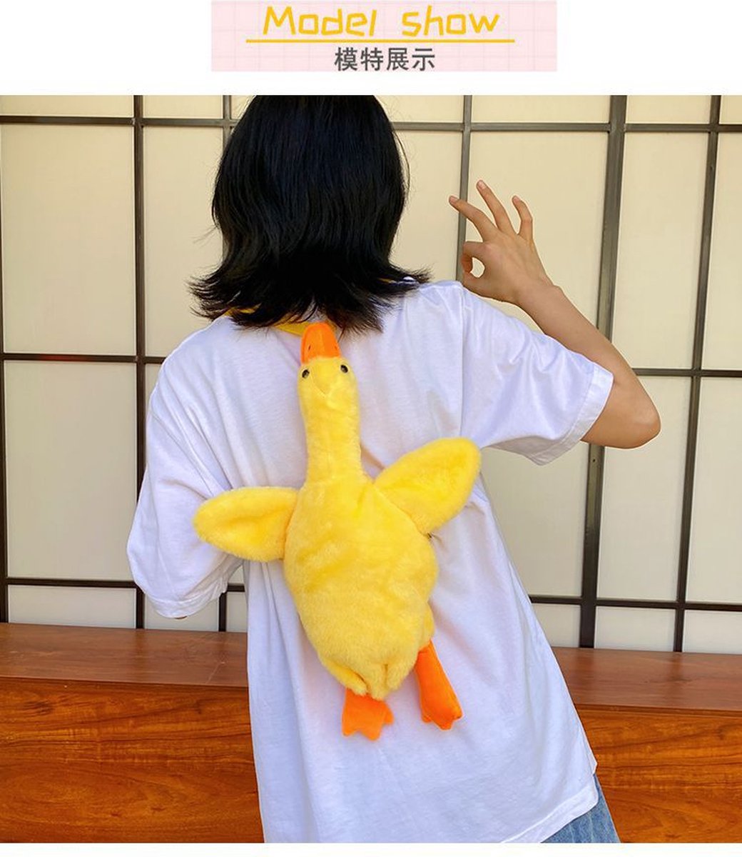Rugtas Eend geel, crossbody bag Duck | bol.com