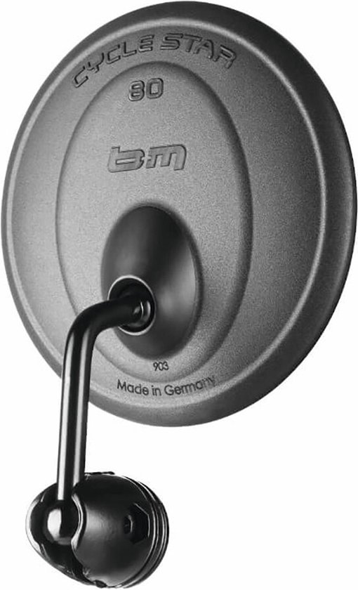 Busch + Müller Spiegel Cycle Star 80 Recht Zwart Per Stuk | bol