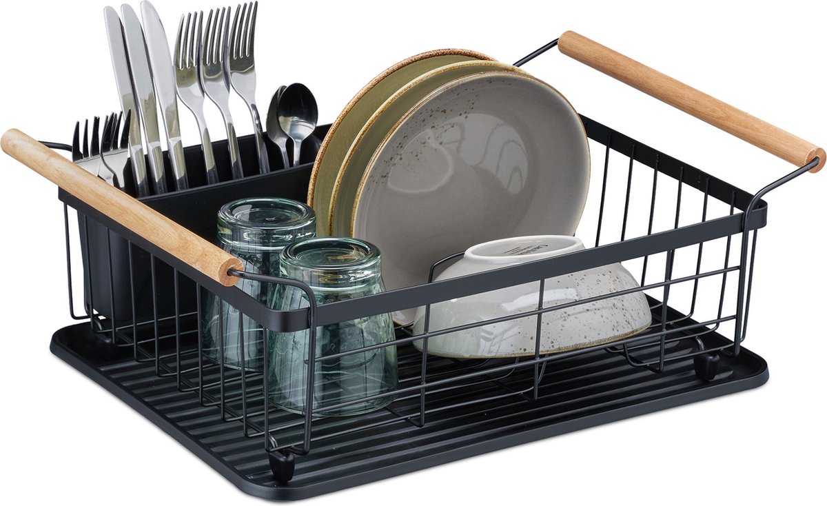 Relaxdays afdruiprek met lekbak - aanrecht - druiprek - afwasrek ...