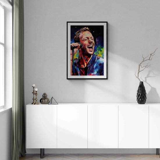 Chris Martin Poster | Coldplay Poster | Muziekposter | Poster Muziek ...