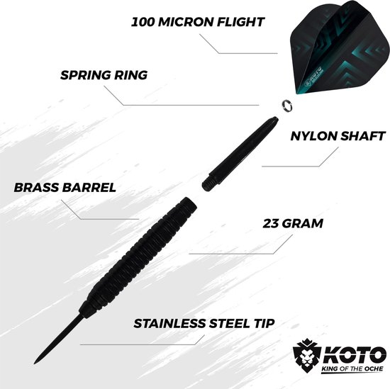 KOTO King Classic Edition Zwart + Surround +KOTO Accessory Kit Steeltip ...