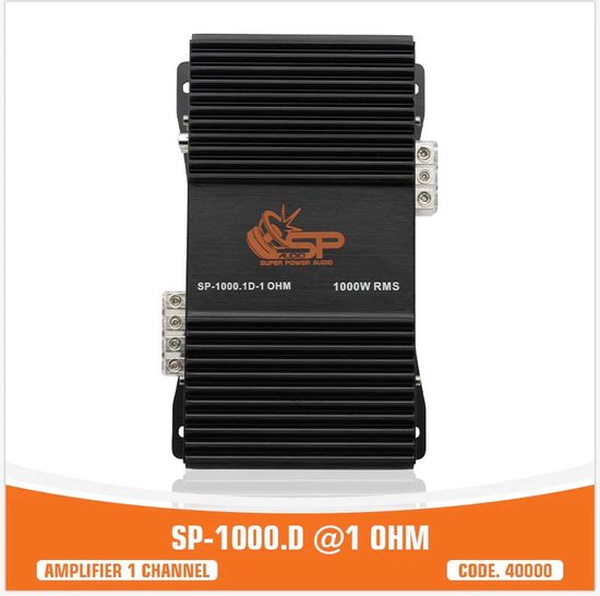 SP Audio SP-1000.1D - Autoversterkers - 1000watt - monoblock - 1 ...