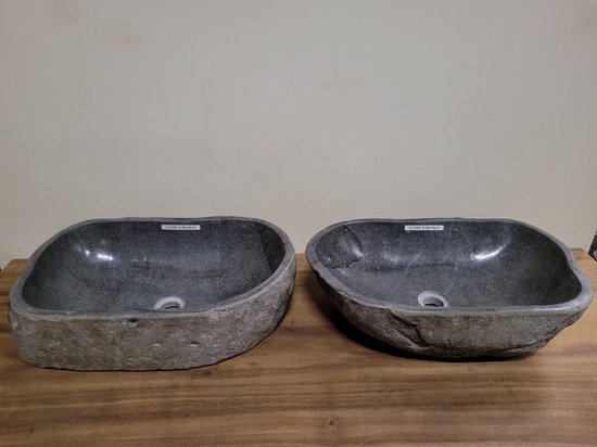 2 wasbakken uit 1 steen waskom set FL21881 | bol.com