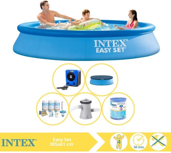 Intex Easy Set Zwembad - Opblaaszwembad - 305x61 cm - Inclusief ...