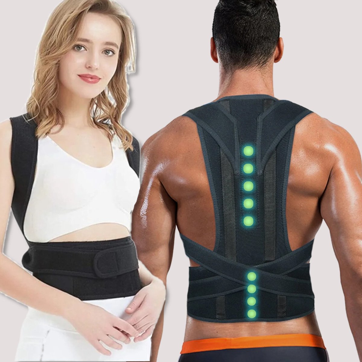 Rugbrace Postuur Corrector, Magnetisch Rugband, Houding Rug Corrector ...