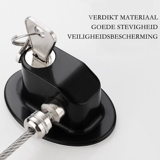 Raambegrenzer - Raamslot - Kinderslot - Veiligheidsslot metaal - 2 ...