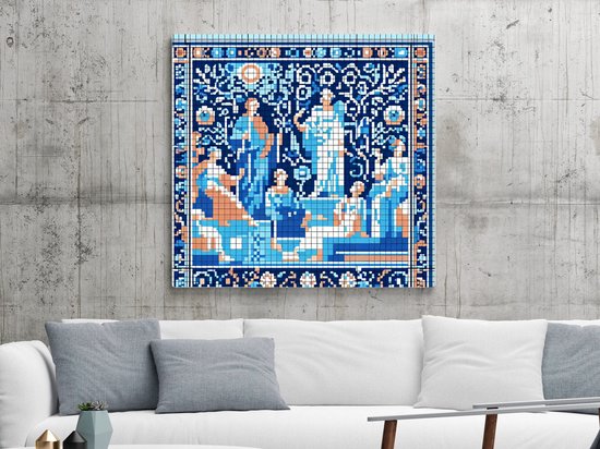 Pixel art picasso schilderij | Pablo's Pixel Masterpiece: A Modern ...