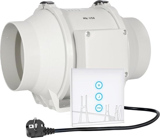 Badkamer Ventilator Draadloos Stil 125 cm (5 inch) Snelheidscontroller ...