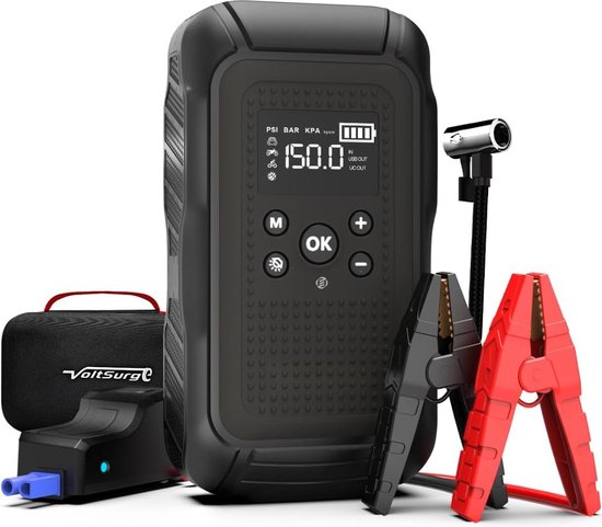 Equivera Jumpstarter voor Auto - Accu Booster - Acculader voor Auto ...