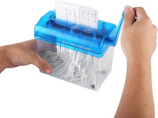 Mini Manual Paper Cut Hand Shredder - Portable Shredder for Office Home ...