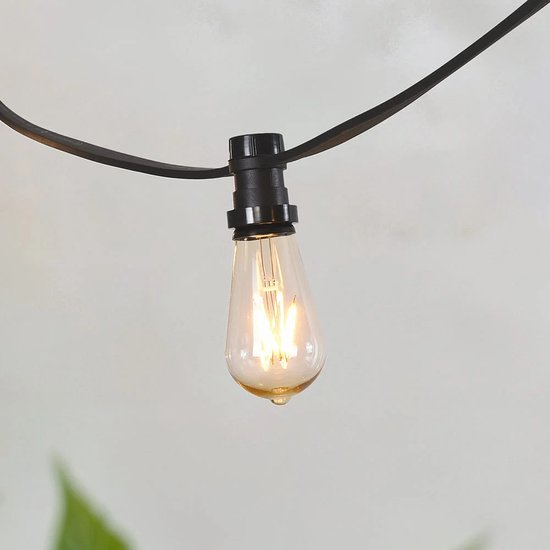 LumenXL lichtsnoer voor buiten 50 meter 100 fittingen - 3,5 watt 2700K ...