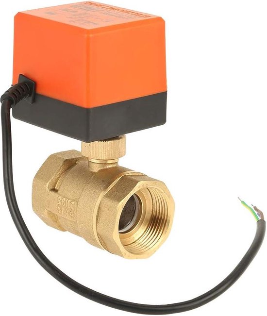 Messing gemotoriseerde kogelkraan G1-1/4 DN32 2-weg 3-draads 2-punts elektrische... | bol