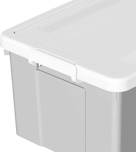 Opbergdozen - Plastic opbergdoos met deksels - Organiserende container ...